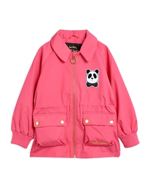 Mini Rodini Panda Jacket pink - Jeriika lastenvaatteet